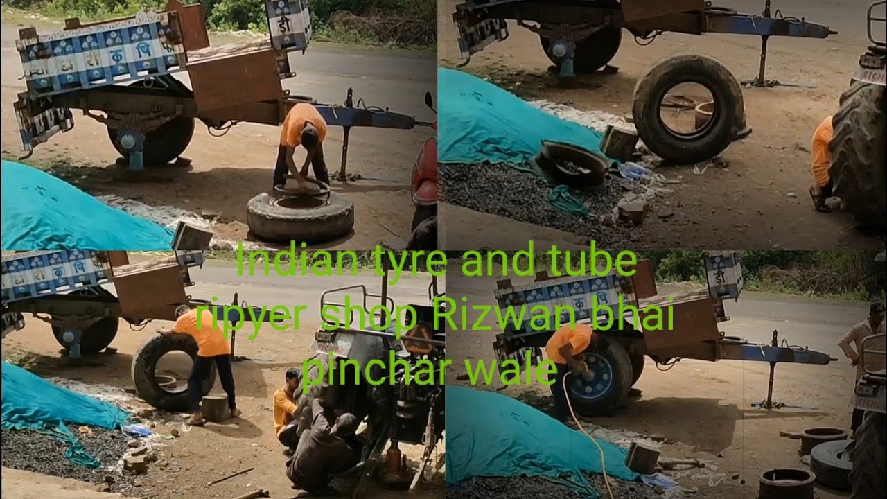 #Tractor #tilori ka tyre puncture 🚜🚌 - YouTube