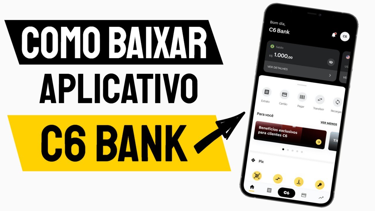 Como baixar e instalar o aplicativo C6 Bank no celular - YouTube