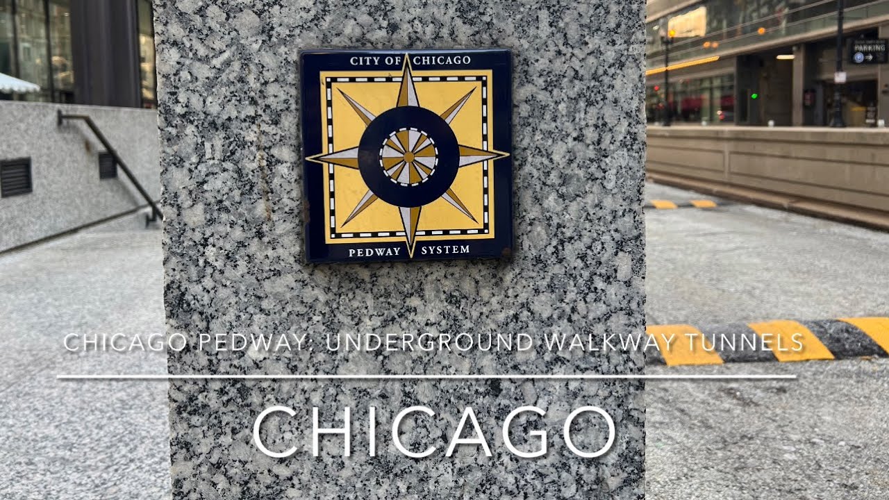 [4K] Downtown Chicago, IL US - Chicago Pedway: Underground walkway ...