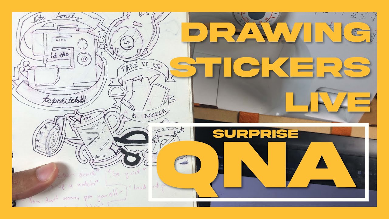 Surprise QnA | Drawing Stickers Live - YouTube