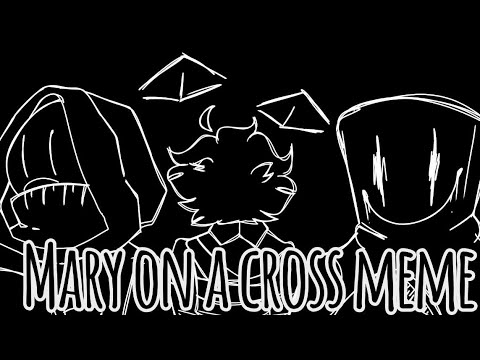//Mary on a cross meme//partygoer,partypooper,Aiden//Blood Warning ...