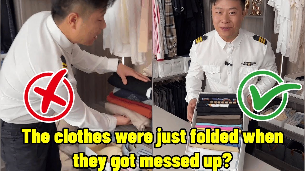 Video - The clothes were just folded when they got messed up? | 服をきちんと ...