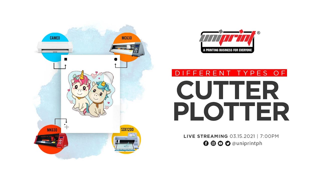 FB LIVE STREAMING: DIFFERENT TYPES OF CUTTER PLOTTER - YouTube