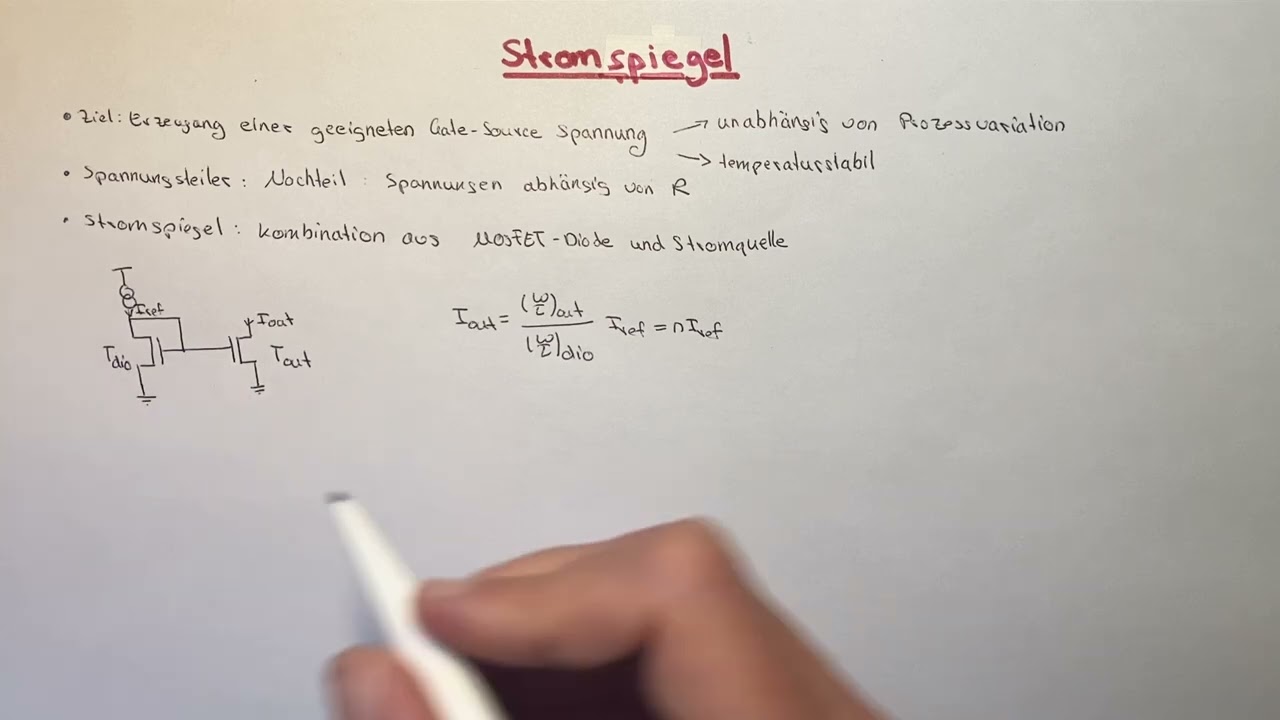 Stromspiegel | Analoge Schaltungen - YouTube