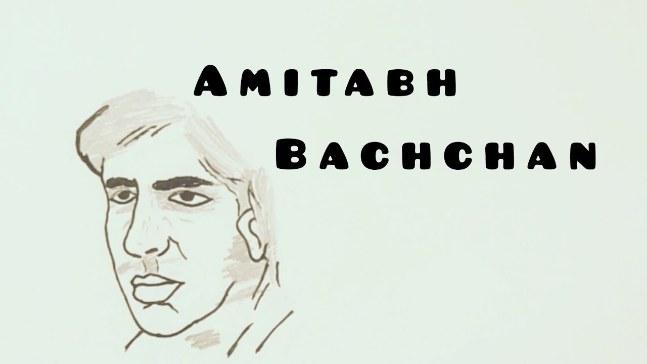 How to draw amitabh bachchan || Amit ji ka drawing - YouTube