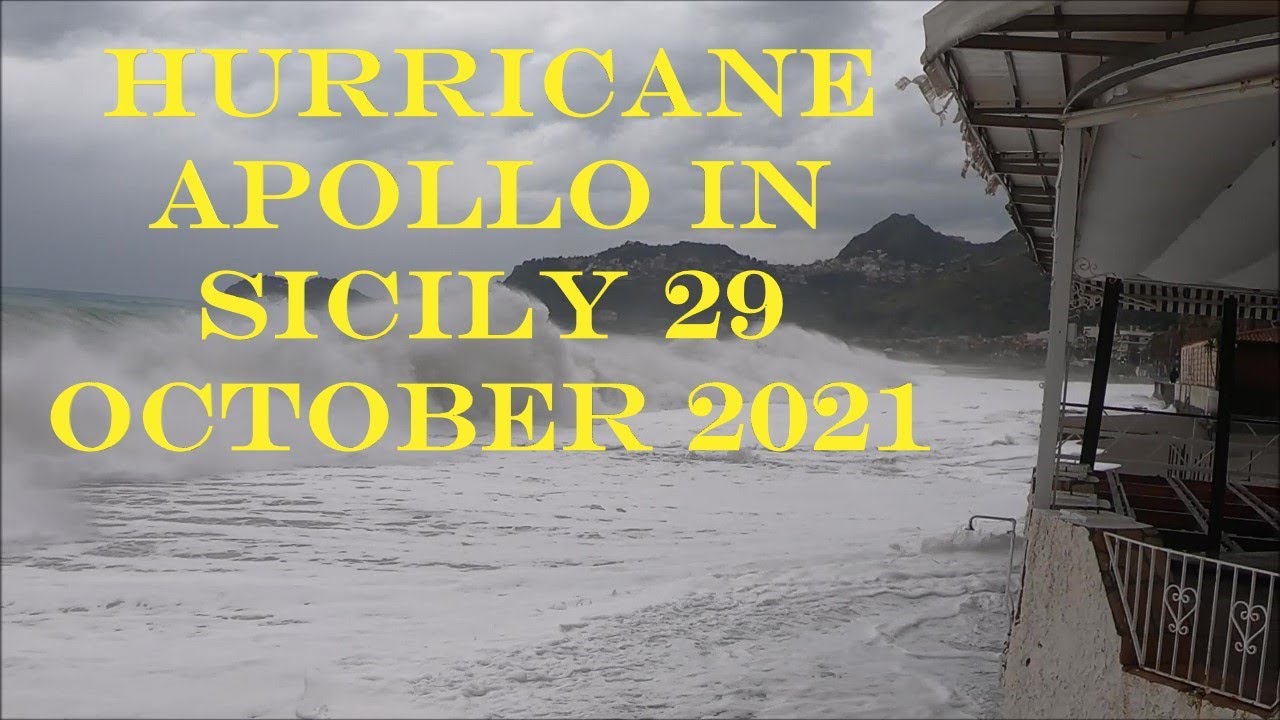 HURRICANE APOLLO IN SICILY 29 OCTOBER 2021 - YouTube