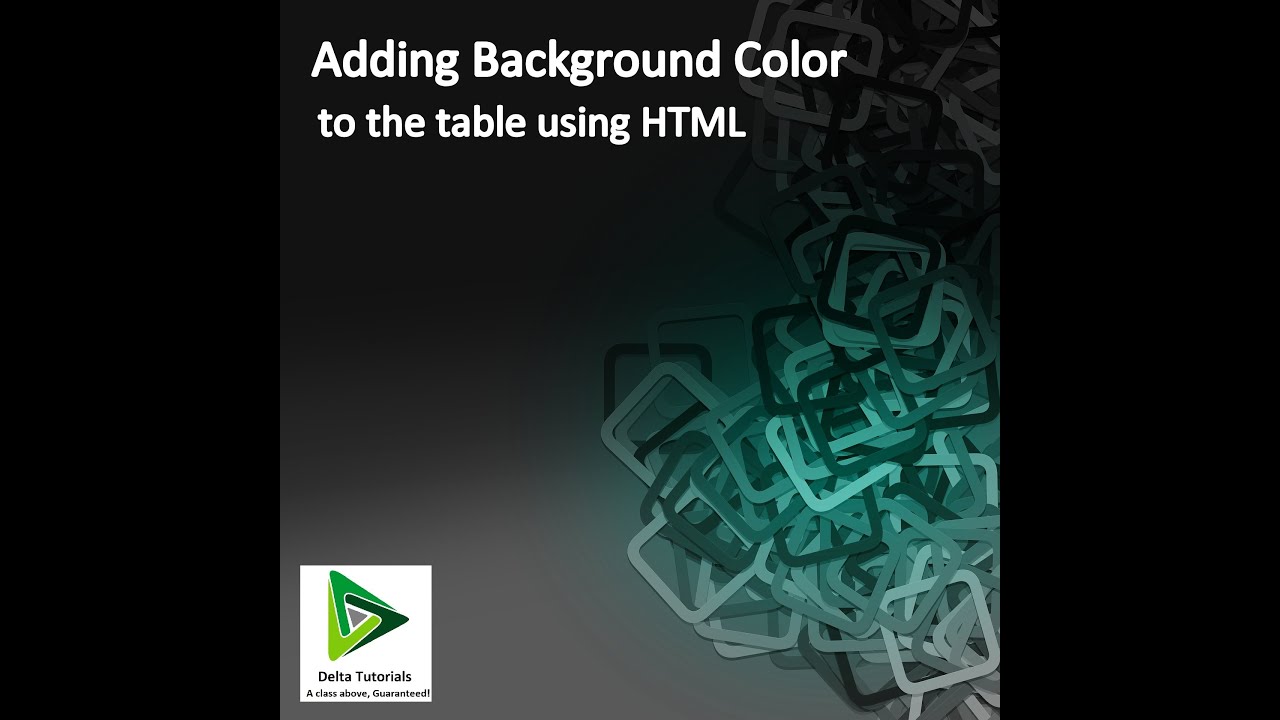 Adding Background Color To Table Heading YouTube Adding Background Color To Table Heading YouTube