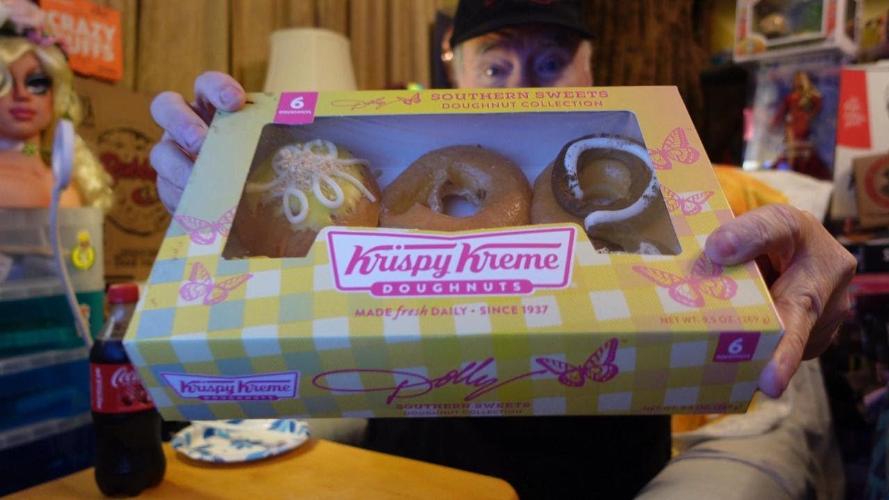 Otis Eatz Krispy Kreme Dolly Parton Southern Sweets Donuts - YouTube