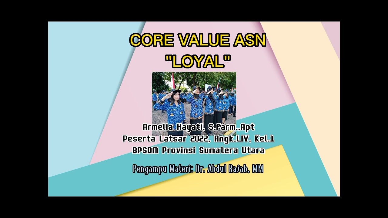 CORE VALUE ASN "LOYAL" - YouTube