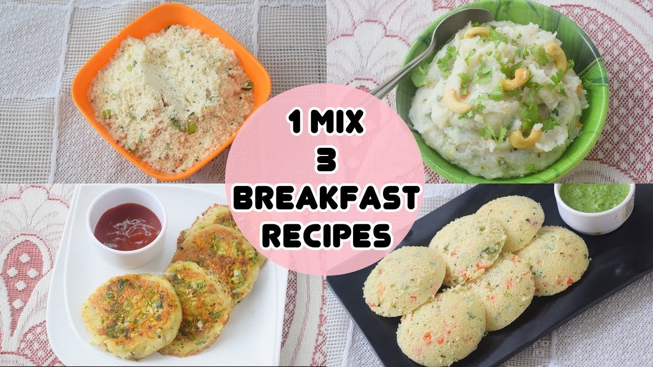 1 Mix 3 Breakfast Recipes - एक प्रीमिक्स में से ३ अलग नाश्ते बनाये ...