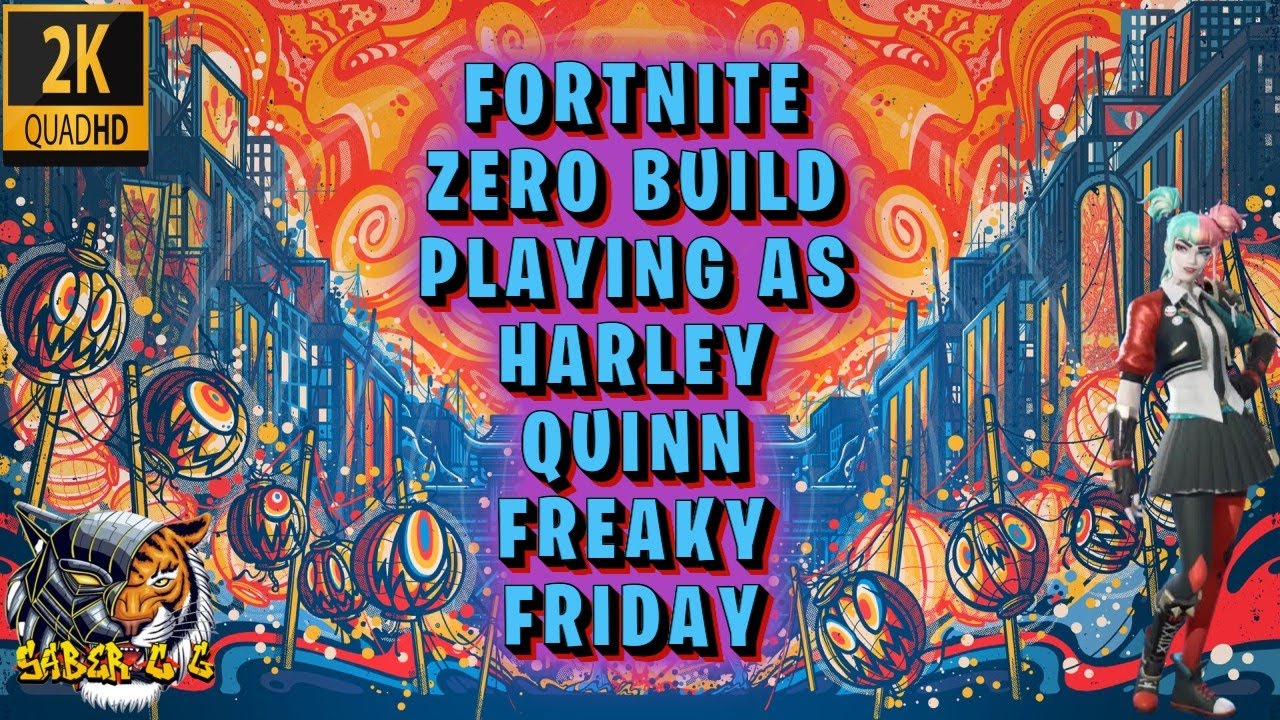 FORTNITE ZERO BUILD - BATTLE ROYALE PLAYING AS HARLEY QUINN FREAKY ...