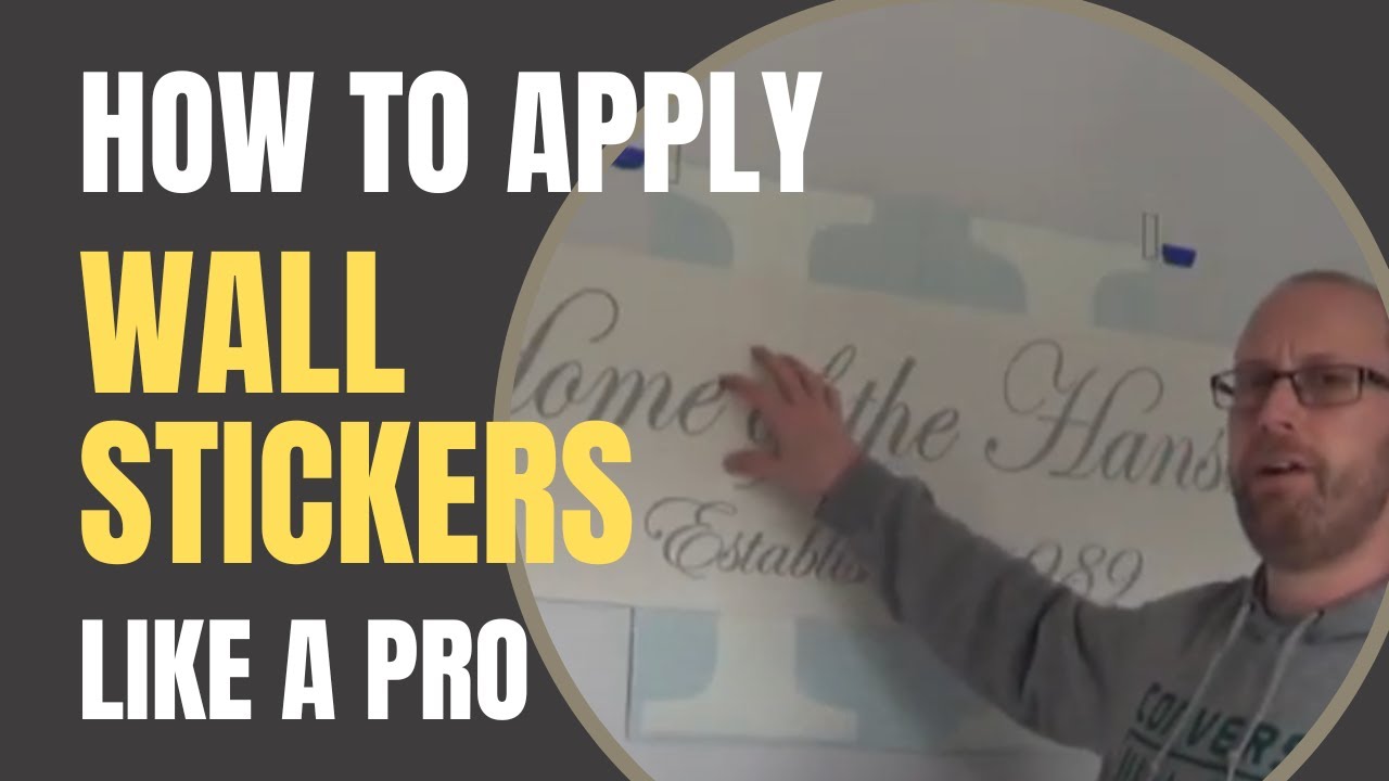 How to Apply Wall Stickers Like a PRO - Custom personalised family name ...