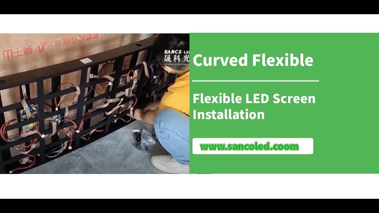 Flexible Curved Led Screen Display Iron Cabinet Installation-Curved ...