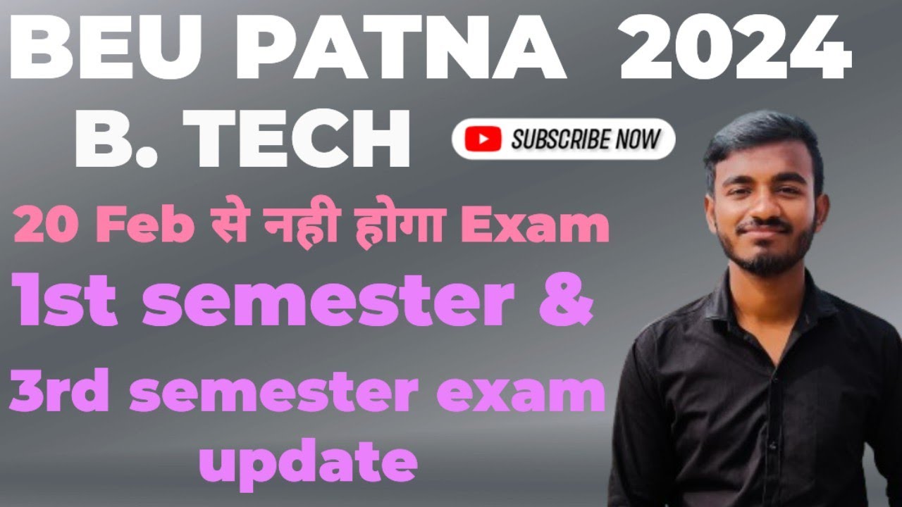 BEU PATNA 1ST SEMESTER EXAM DATE || BIHAR ENGINEERING 1ST SEMESTER ALL BRANCH || BEU PATNA #beu ...