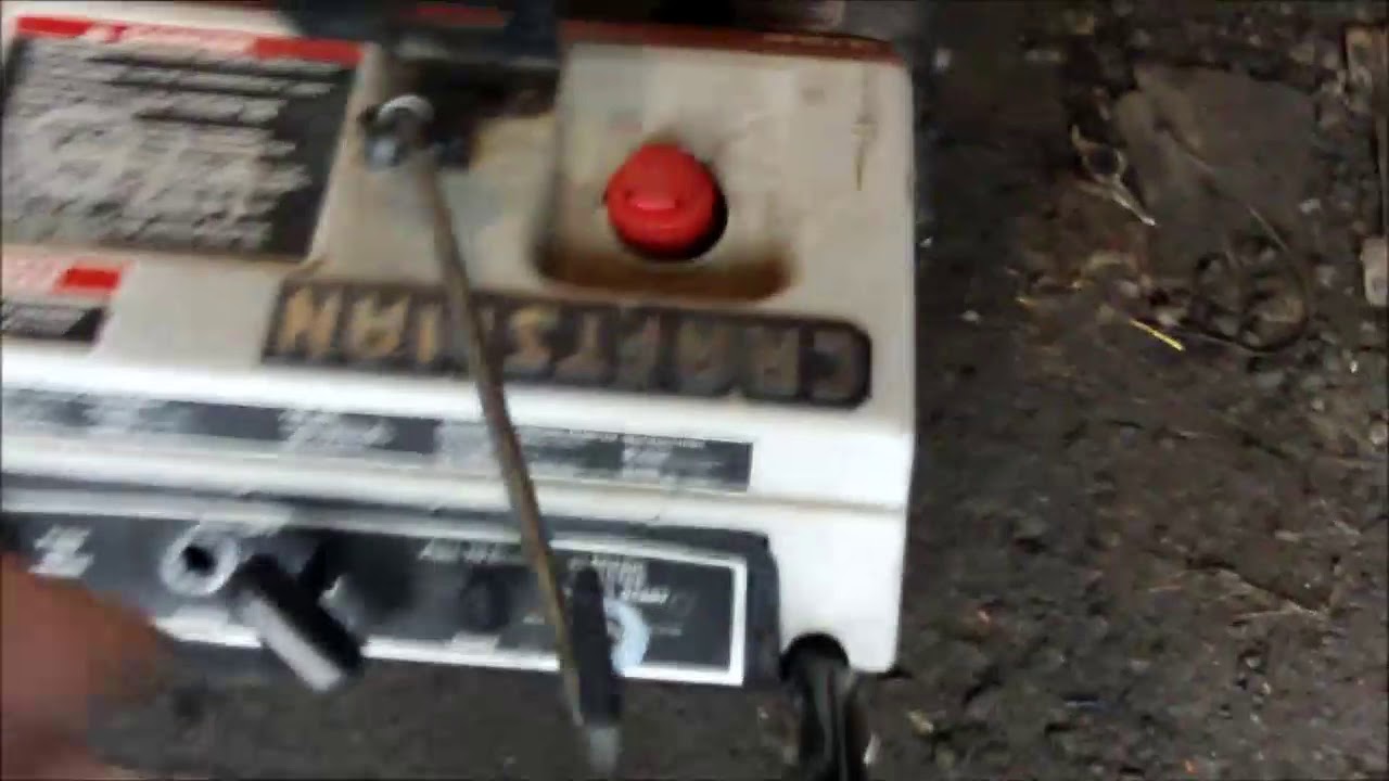 bleach put a kill switch on the craftsman 2 stroke screaming 69 snow ...