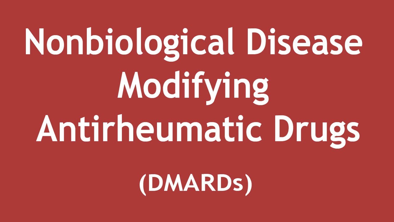Pharmacology of Nonbiological Disease Modifying Antirheumatic Drugs ...