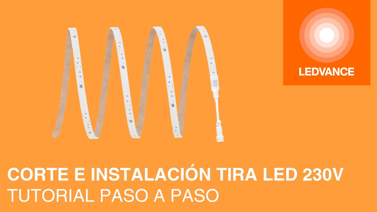 Tutorial de corte e instalación para tira LED 230V de LEDVANCE - YouTube
