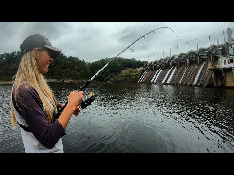 This Giant Spillway was LOADED! (Insane Fishing!!!) - YouTube