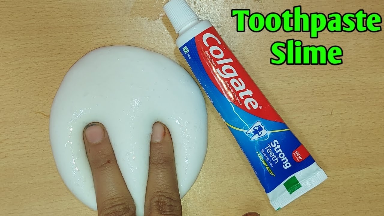 How to make slime with toothpaste at home l How to make slime with ...