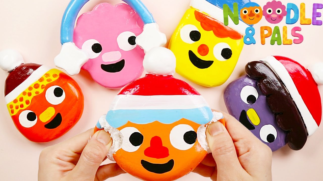 Noodle & Pals | Jingle Bells l super simple songs clay cracking ASMR 60 ...