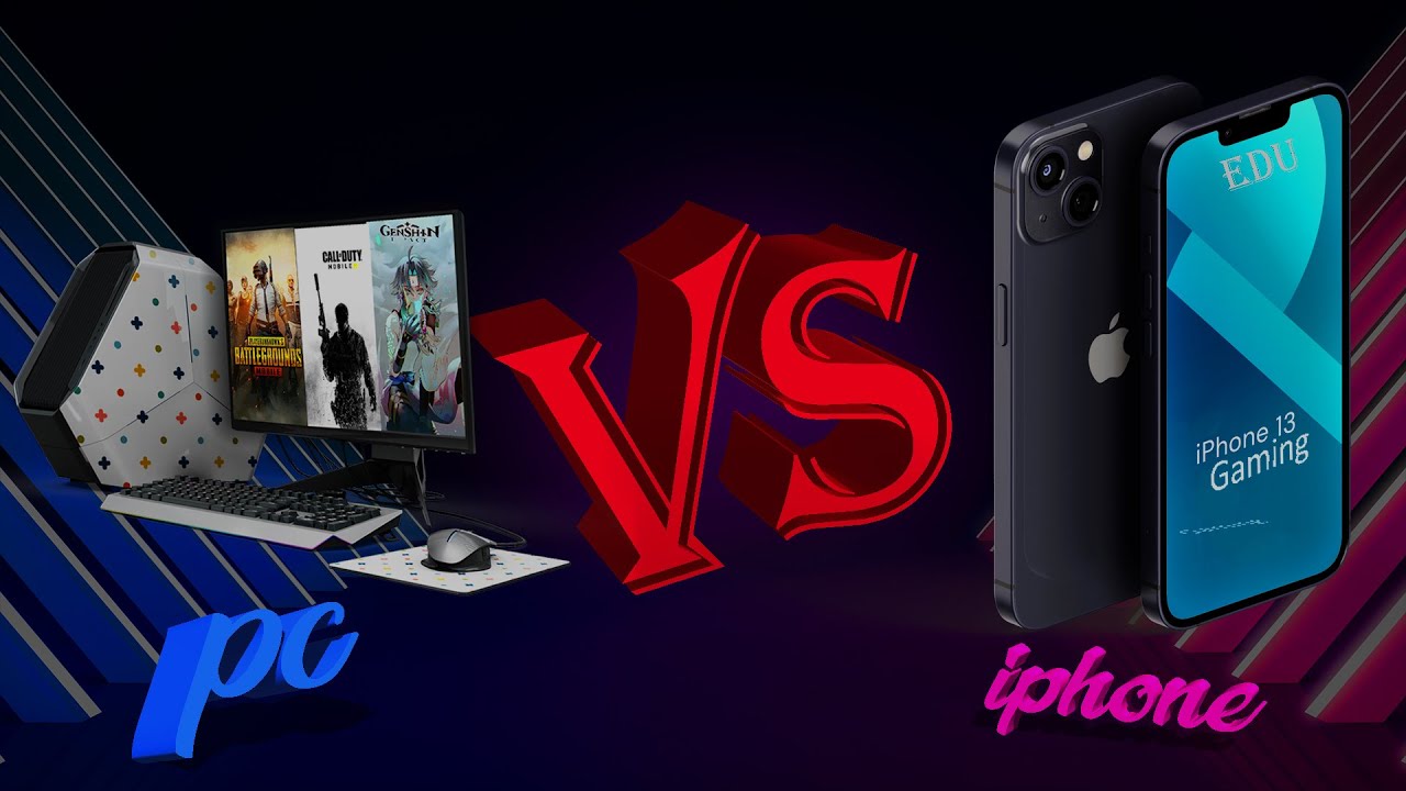 Mobile Gaming VS Pc Gaming | آیفون در مقابل لب تاپ - YouTube