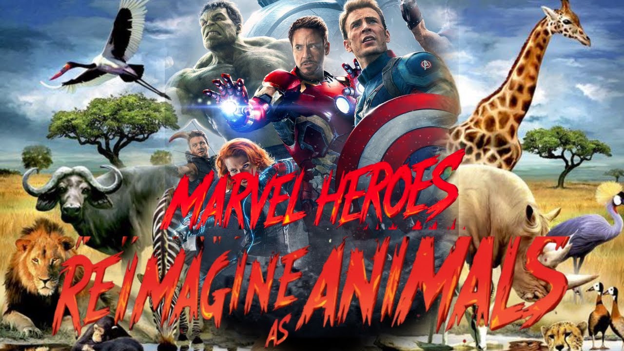 Marvel Heroes Reimagined as Animals #marvel #avengers #video - YouTube