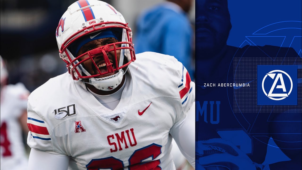 Zach Abercrumbia 2019-2020 COLLEGIATE HIGHLIGHTS (SMU- # 96) - YouTube