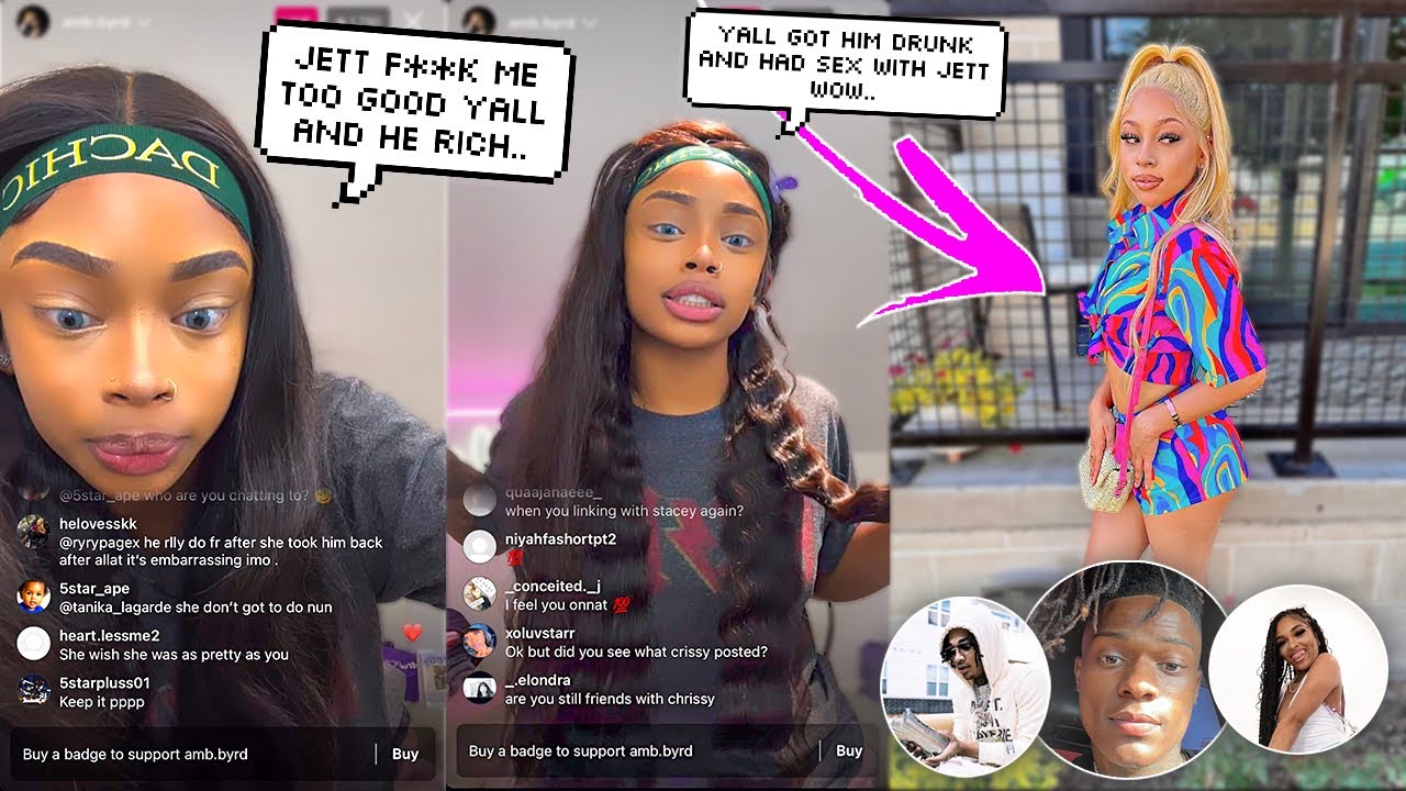 AMB BYRD ON IG STATING BENET NICOLE & LENA DAVIS FLIRTED WITH JETT ...