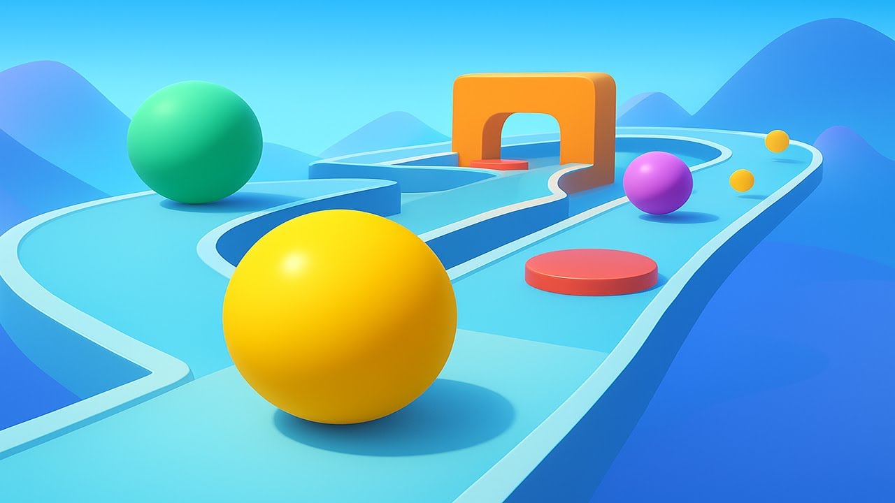 Space Rolling Ball Race, Sky Ball Going, Ball 3D Game - 71 - YouTube