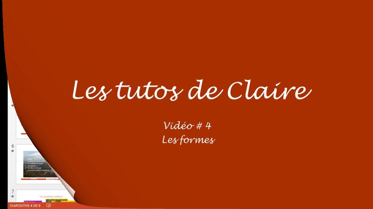 Apprendre PowerPoint Tuto # 4 : Les formes. LesTutosdeClaire - YouTube