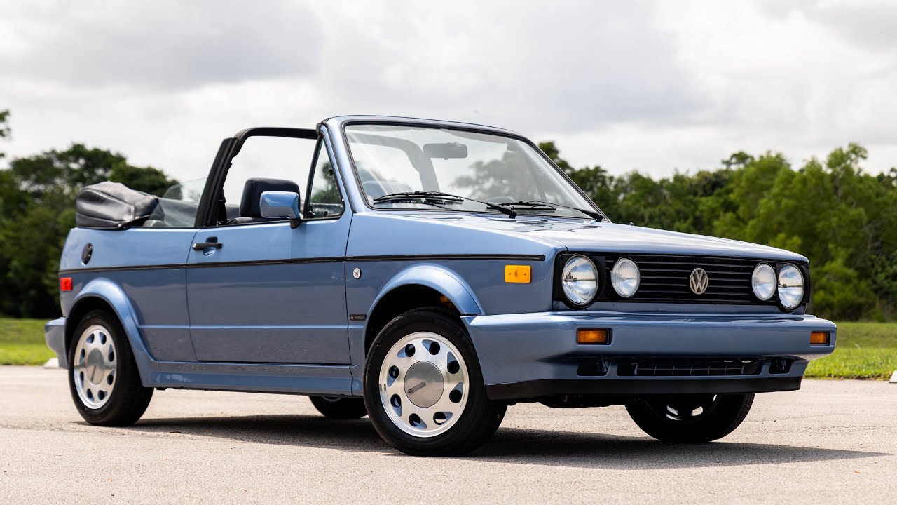 1989 VW Cabriolet Wolfsburg 5 Speed - YouTube