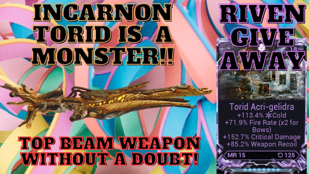 This Warframe Incarnon Torid Build with Riven Is CRAZY !! - YouTube