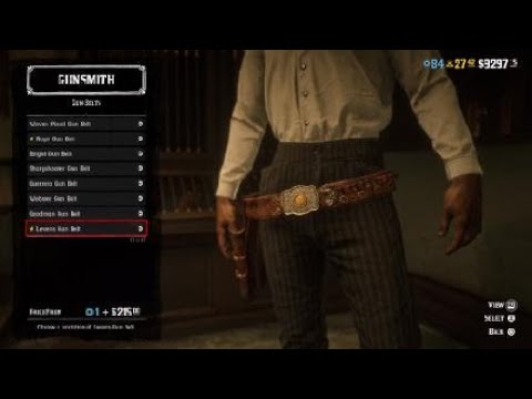 Gun Belts - Rdr 2 - YouTube