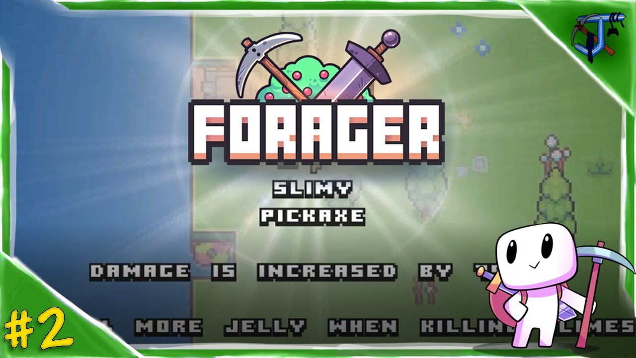 Forager - Beta 6 Playthrough | Ep 2 - Slimy Pickaxe! - YouTube