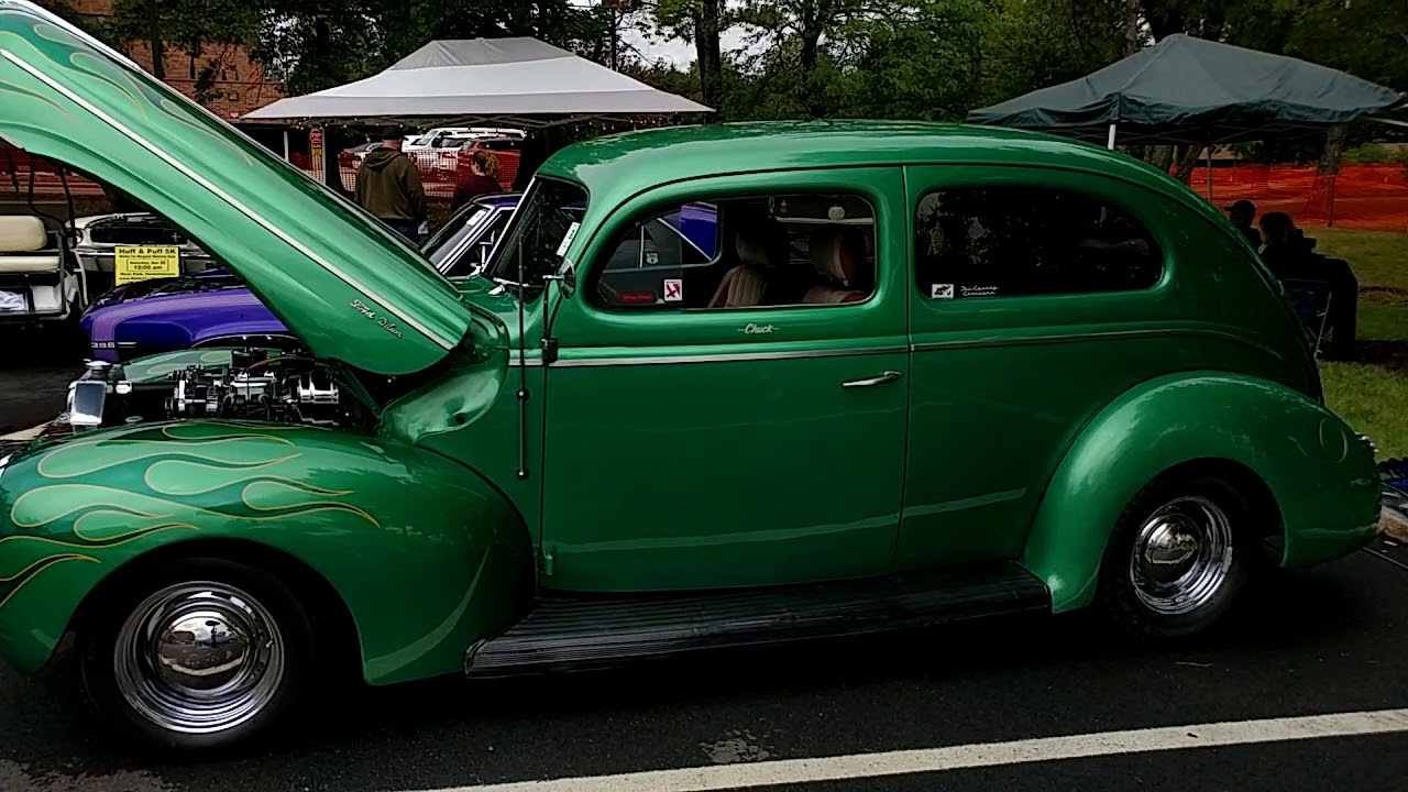 1940 JADE GREEN FORD 2 DOOR SEDAN DELUXE EMERALD GREEN FLAMES - YouTube