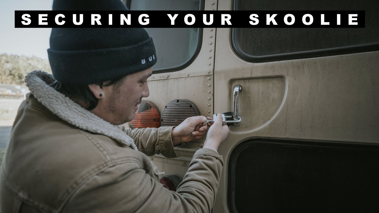 How To Lock A Bus Door - BUS CONVERSION - YouTube