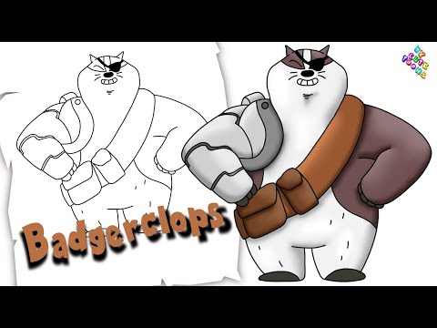 Mao Mao drawing tutorial: How to Draw Badgerclops | Easy - YouTube