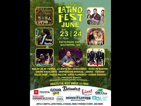 38TH Annual LatinoFest Jun 23 Jun 24 at Patterson Park - YouTube