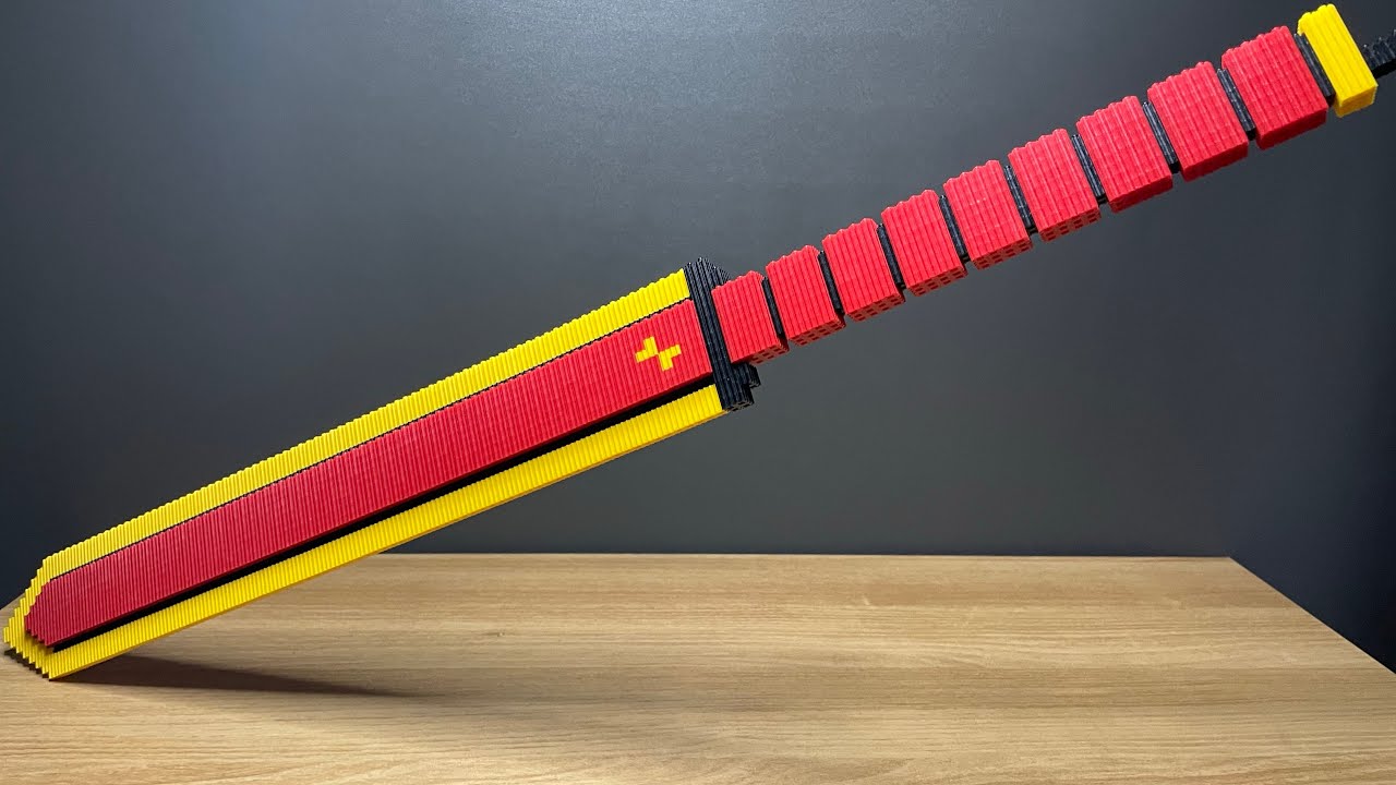 DIY-Using 5mm building blocks to make swords - YouTube