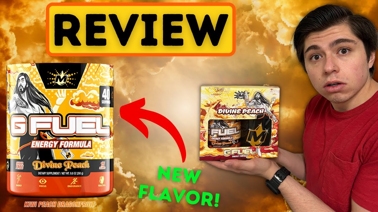 NEW Divine Peach GFUEL Flavor REVIEW! - YouTube