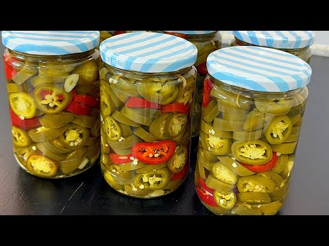 JALAPONE BİBER TURŞUSU💯UZUN ÖMÜRLÜ YUMUŞAMAYAN ACI BİBER TURŞUSU TARİFİ