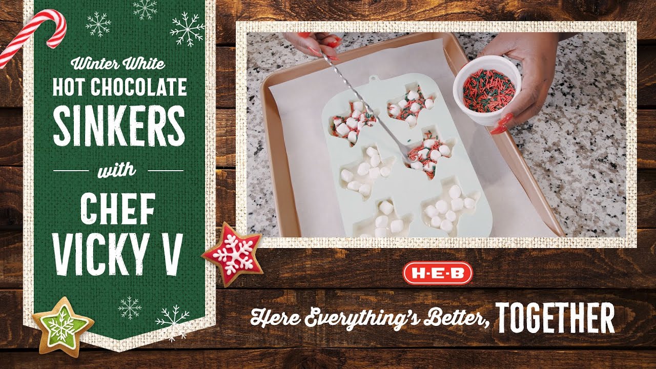 Winter White Hot Chocolate Sinkers with Chef Vicky V - YouTube