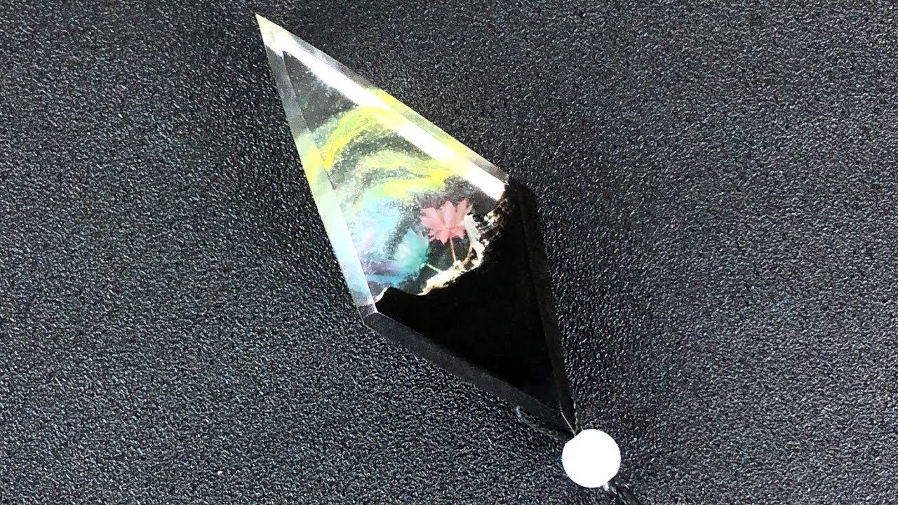 Resin art jewelry| Amazing Double flowers diamond pendant | DIY epoxy ...