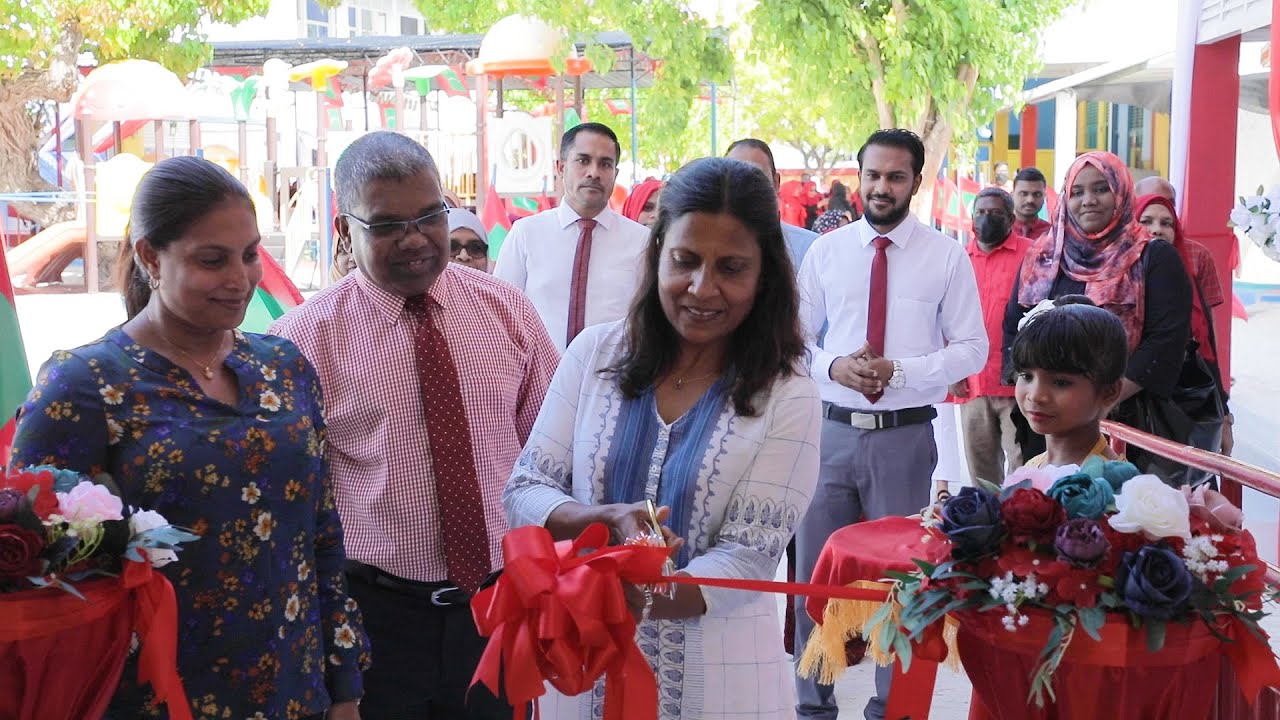 First Lady inaugurates the 12 new classroom developed in Maradhoo ...