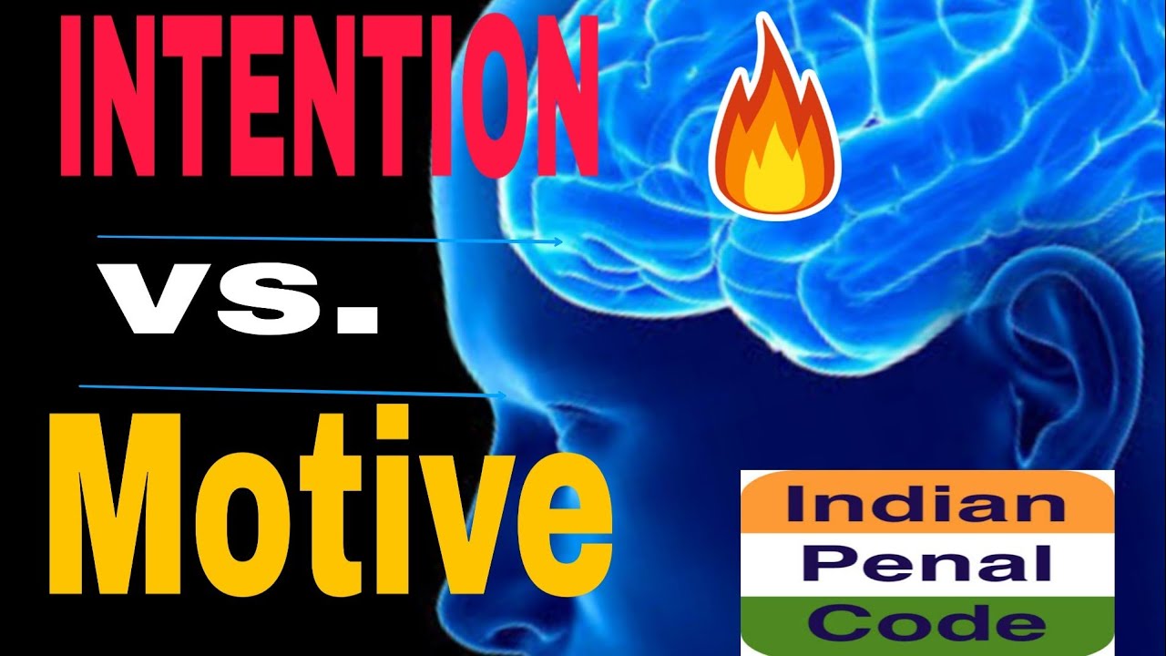 Difference between Intention and Motive - YouTube