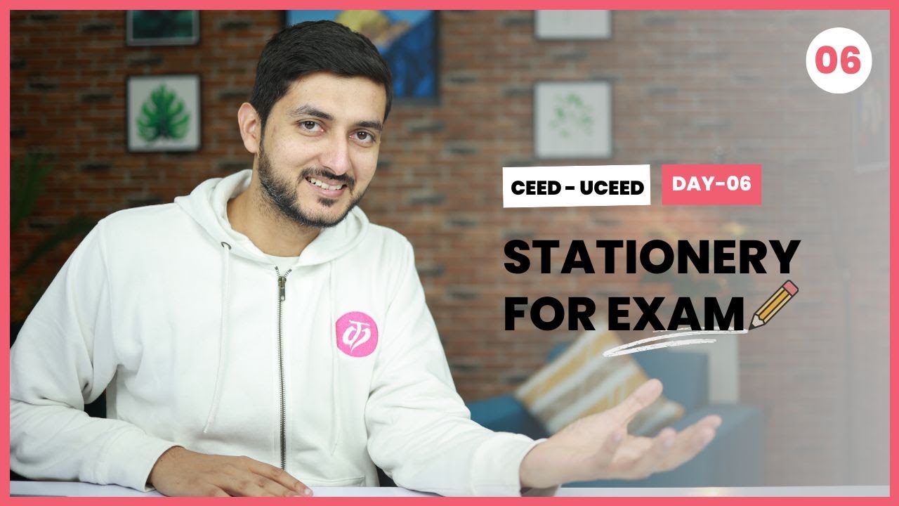 UCEED-CEED Practice 2023 | Day-6 Stationery for Exams - YouTube