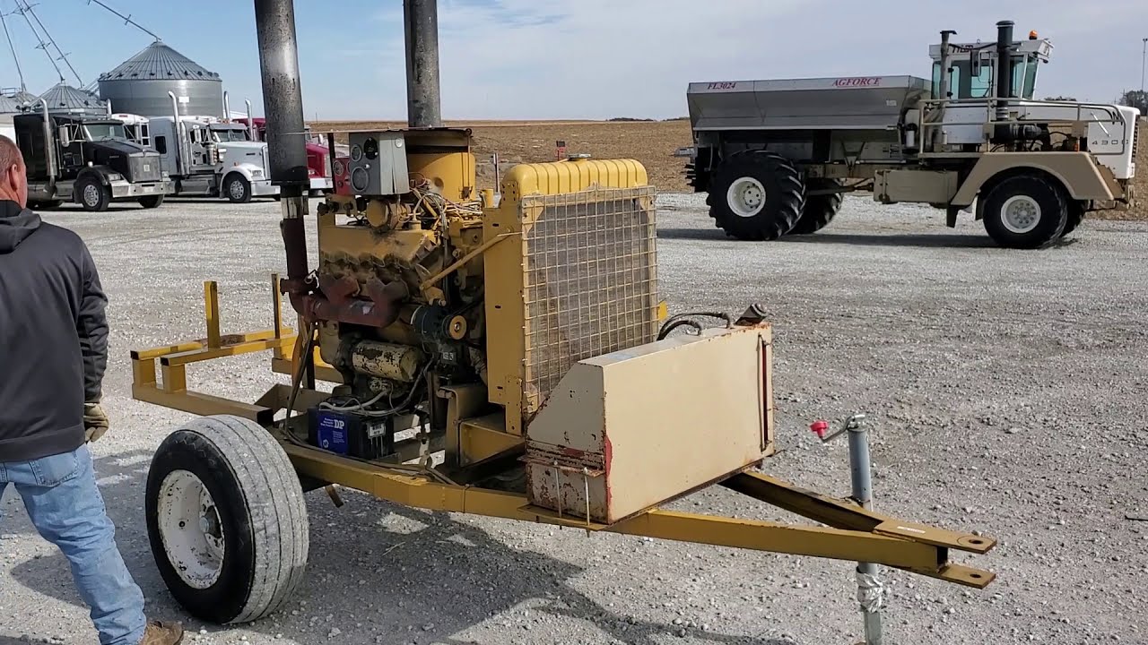 Cat 3208 Portable Power Unit - YouTube