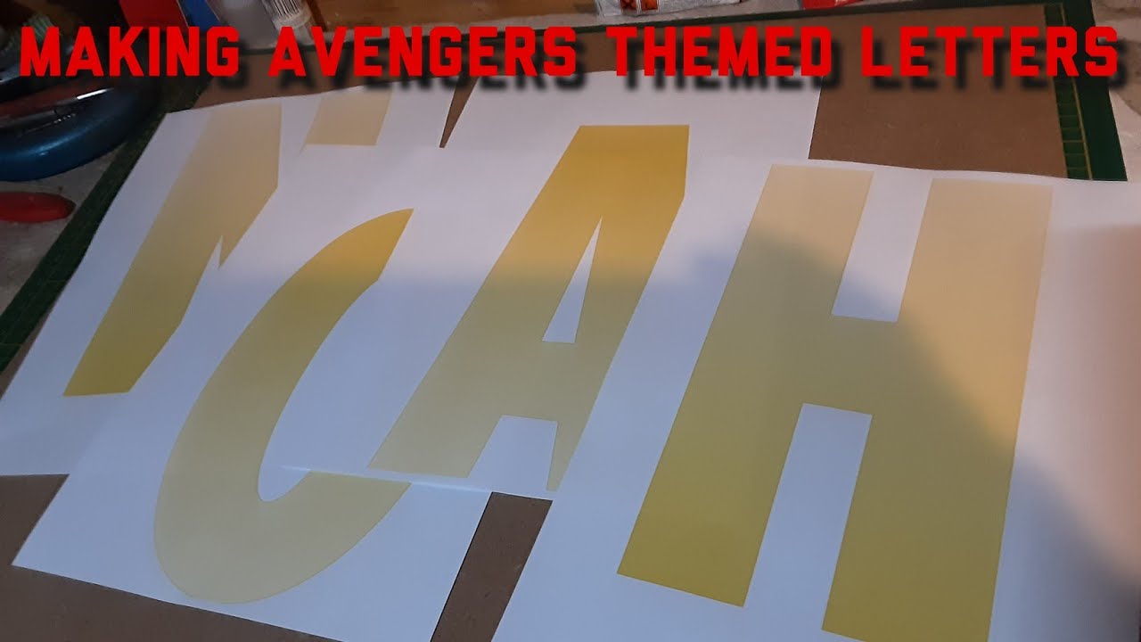 AVENGERS themed letters - YouTube