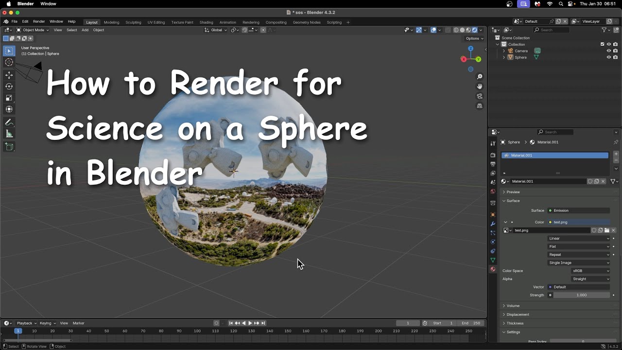 How to Render for NOAA Science on a Sphere with Blender - YouTube