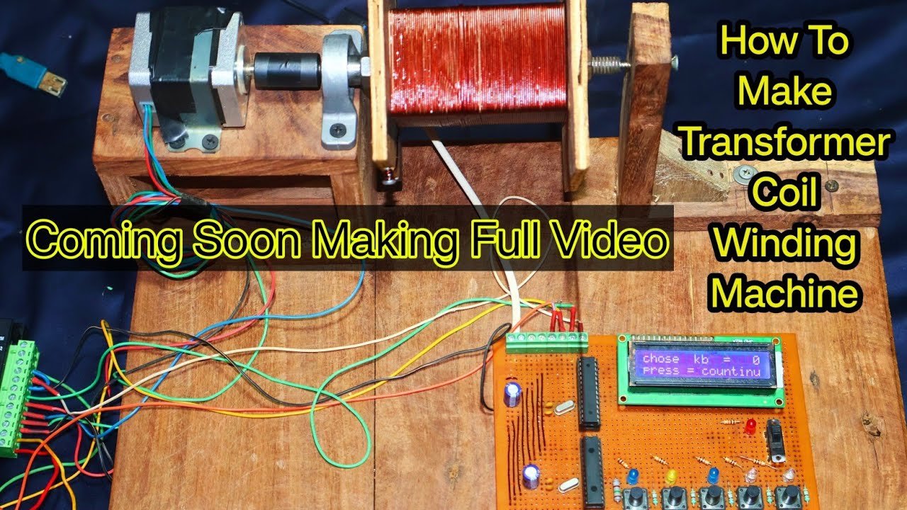 How To Make Transformer Coil Winding Cnc Machine At Home With Arduino